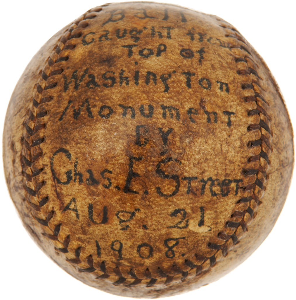 Gabby Street - Caught ball dropped from Washington Monument ...